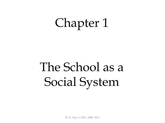 Social system of the school | PPT
