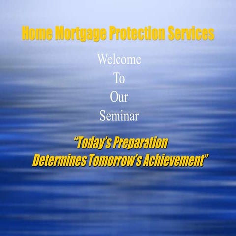 Home Mortgage Protection | PPT