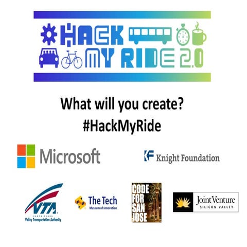 Hack My Ride 2.0 Kickoff Hackathon Presentation | PPT