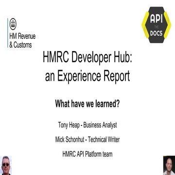HMRC Developer Hub – an Experience Report | PPT