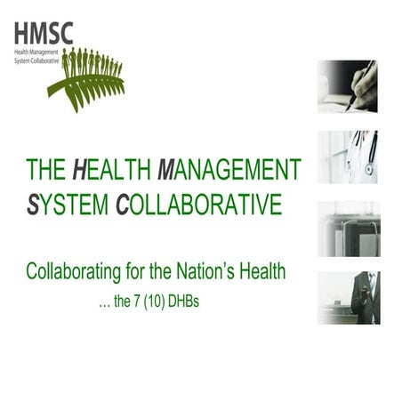 HMSC - A Health Management System Collaborative | PPT