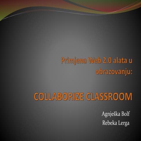 PRIMJENA WEB 2.0 ALATA U OBRAZOVANJU | PPT