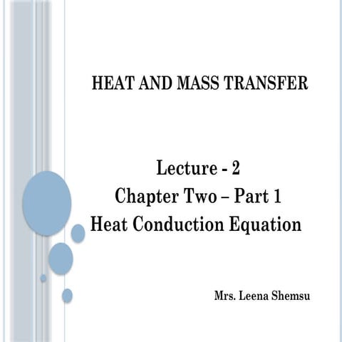 Heat and Mass Transfer chapter two, part 1.pptx