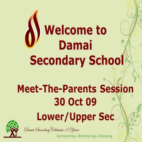 Meet the Parents' Session - 30th Oct 2009 | PDF | Parenting | Family ...