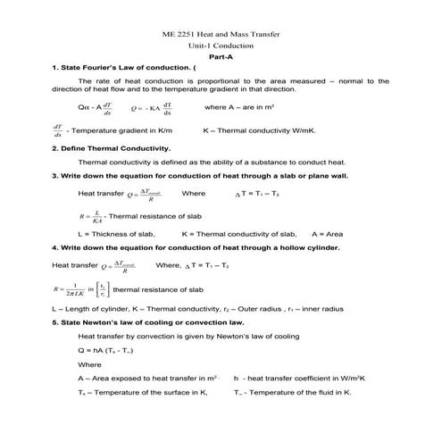 HEAT AND MASS TRANSFER Question Bank.pdf