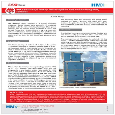 Case Study: Pharmaceutical Warehouse Cooling | PDF