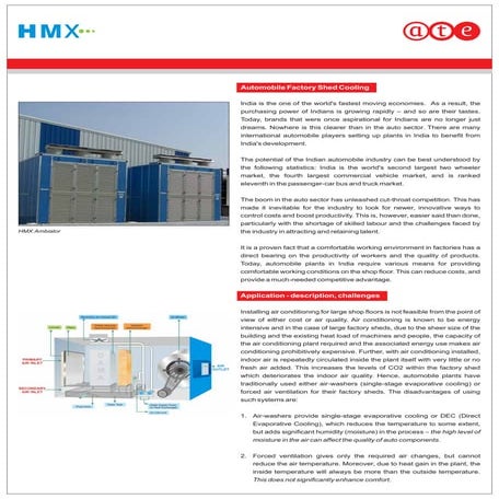 Case Study: Factory Shed Cooling | PDF