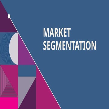 Market Segmentation and strategies of marketing | PPTX