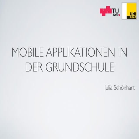 Mobile Applikationen in der Grundschule | PDF