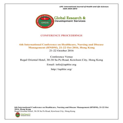GRDS International HNDM proceedings,October 2016,Hongkong | PDF ...