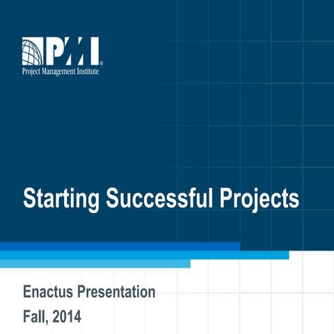 Enactus initiating projects pmi workshop | PPTX | Business | Business ...