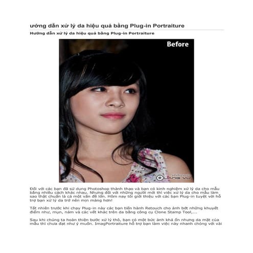 Hướng dẫn xử lý da hiệu quả bằng plug | PDF