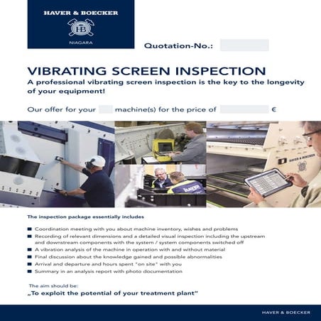 VIBRATING SCREEN INSPECTION | PDF