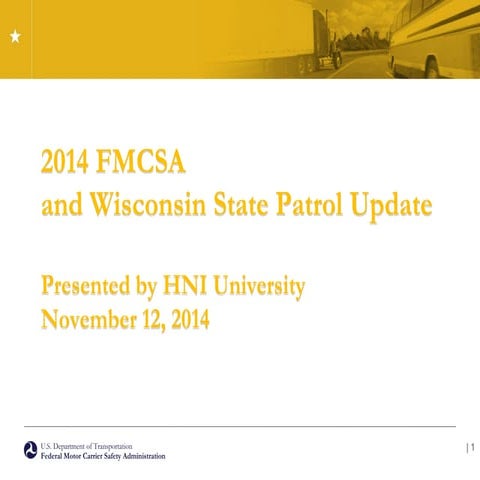 Federal Motor Carrier Rules and Regulations | PPTX