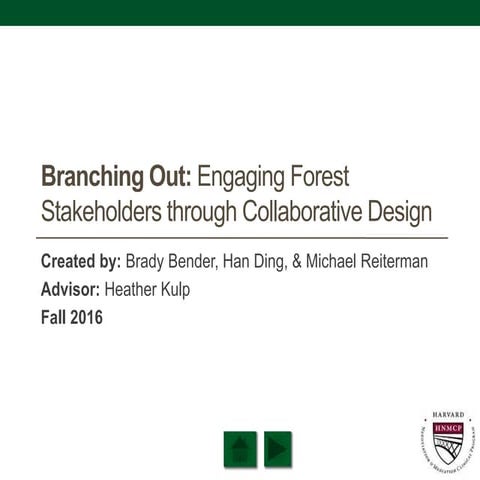 Branching Out: Engaging Forest Stakeholders through Collaborative ...