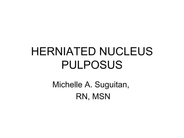 Herniated Nucleus Pulposus (HNP).pptx