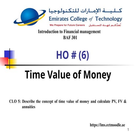 HO# (6) Time money and Value of Money.pptx