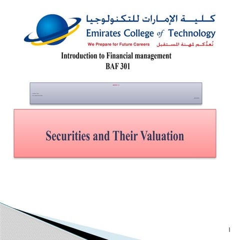 HO# (7) Securities and Their Valuation.pptx