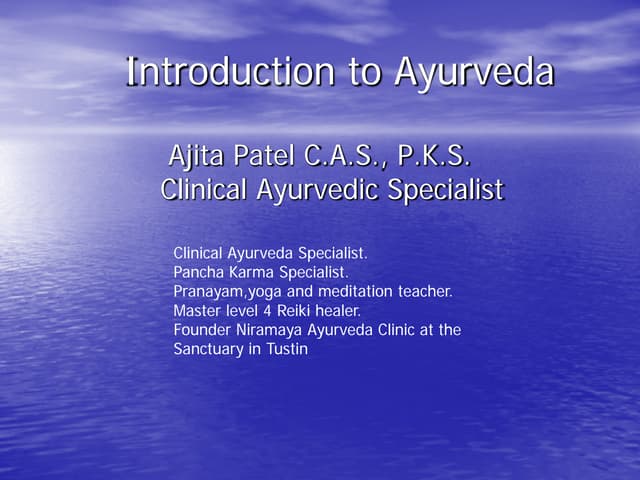 Ayurveda | PPTX