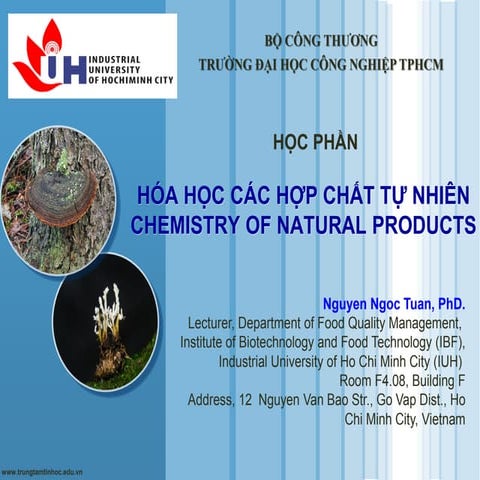 Hoa hoc cac hop chat tu nhien nguyen ngoc tuan ph d | PDF