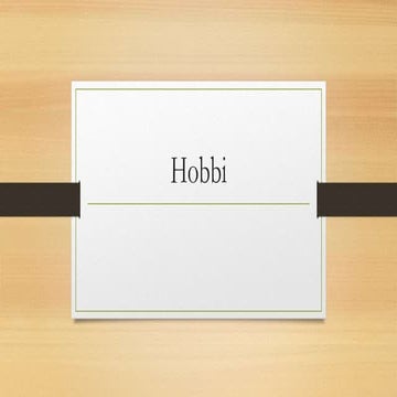 Hobbi | PPT