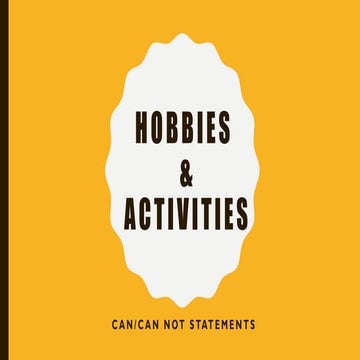 Hobbies | PDF