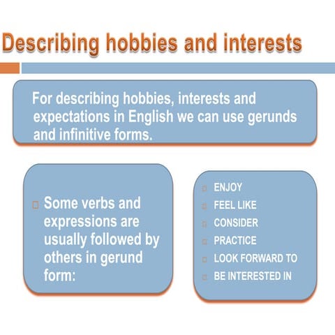 Hobbies and interests | PPTX