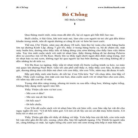 Ho bieu chanh bo chong | PDF