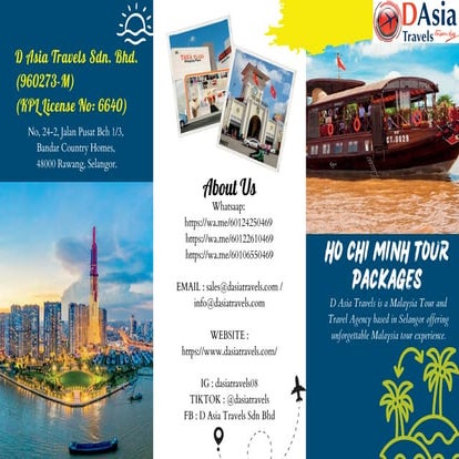 Ho Chi Minh City Tour Packages - D Asia Travels | PDF