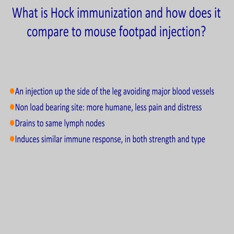 Hock Immunization | PPT