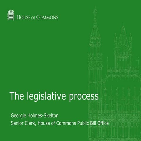 House of Commons legislative process | PPT