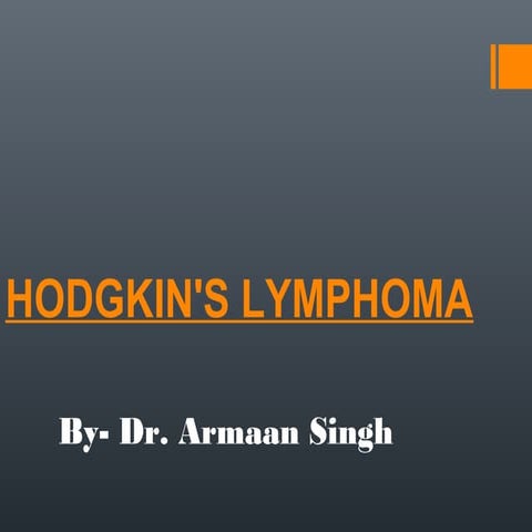 Hodgkin's lymphoma | PPT | Cancer | Diseases and Conditions