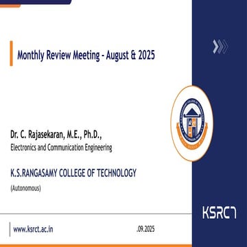 HoD's Presentation department of ECE .ppt