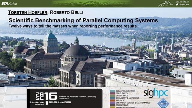 Scientific Benchmarking Of Parallel Computing Systems Ppt Free Download 1307