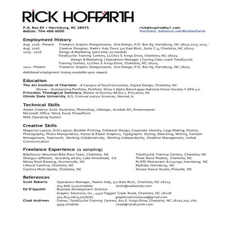 Rick Hoffärth Resumé | PDF