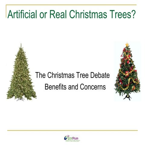 Ho Ho Ho Christmas Tree Debate Eco Plum | PPT | Home & Garden
