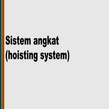 02. drilling rig sistem angkat hoisting system ok | PDF