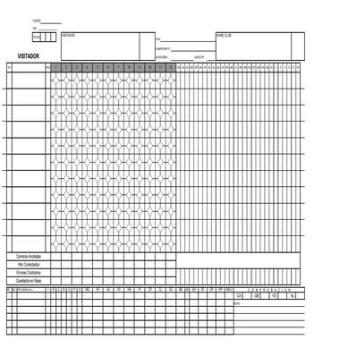 Hoja de anotacion (visitante) | PDF | Baseball | Sports