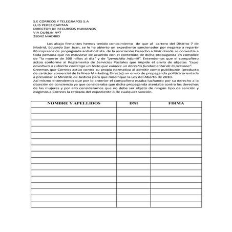 Hoja de firmas edu 0 | PDF