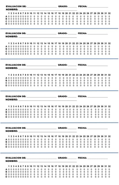HOJA DE RESPUESTAS PARA IMPRIMIR | DOCX