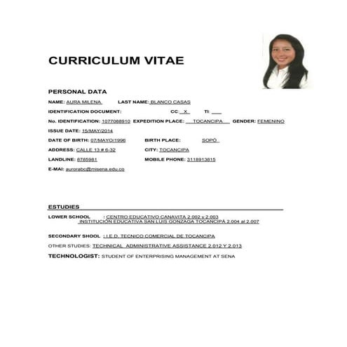 CURRICULUM VITAE | DOCX | Technology & Computing