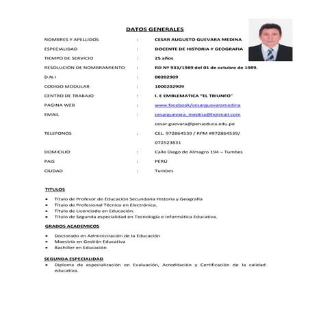 Curriculum vitae 2020 | PDF