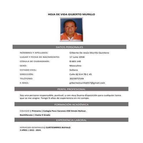 Formulario Hoja de vida Gilberto Murillo.pdf