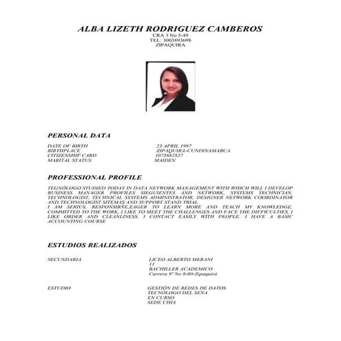 CV Sheet of life | DOC