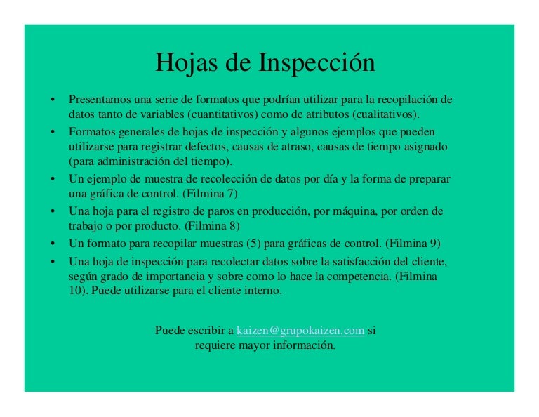 Formato Inspeccion Visual Pdf