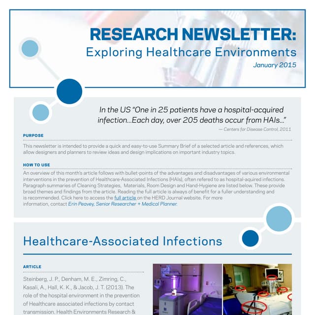 Healthcare Associated Infections (HAIs): Research Newsletter | PDF