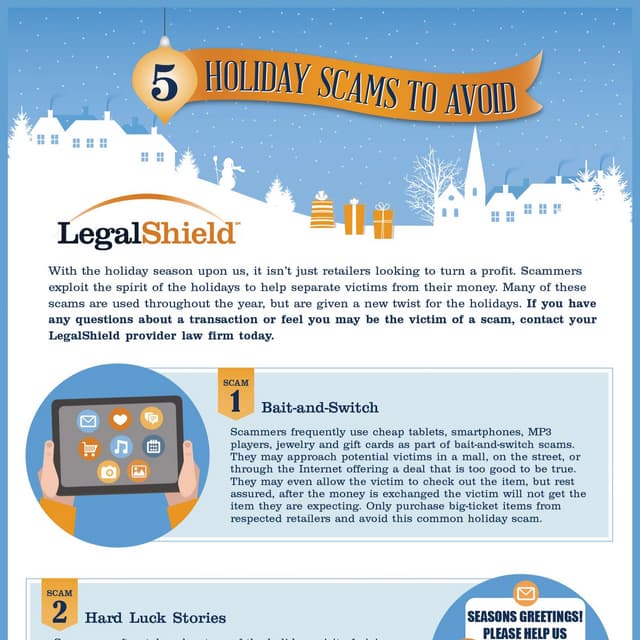 5 Holiday Scams to Avoid | PDF