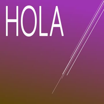 Hola, te saludo. Como estas? | PPTX