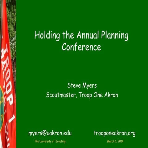 BSA - Troop Annual Program Planning Guide | PPSX