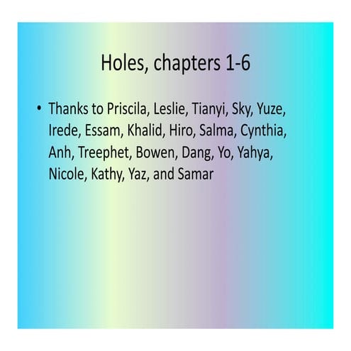 Holes1 6 | PDF